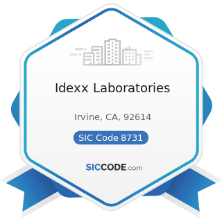 Idexx Laboratories - ZIP 92614, NAICS 541715, SIC 8731