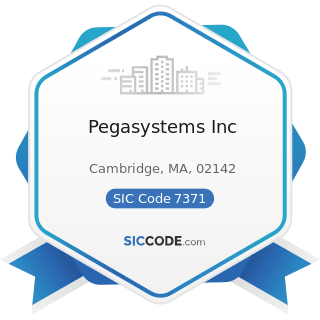 Pegasystems Inc - ZIP 02142, NAICS 541511, SIC 7371