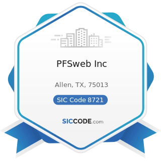 PFSweb Inc - ZIP 75013, NAICS 541219, SIC 8721