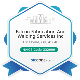 Falcon Fabrication And Welding Services... - ZIP 45648