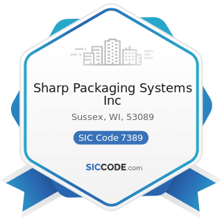 Sharp Packaging Systems Inc - ZIP 53089, NAICS 561910